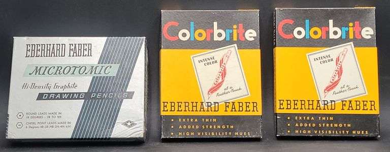 (Q) Vintage Eberhard Faber Microtomic Hi-Density Graphite Pencils And ...