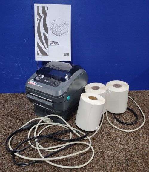 Zebra label Direct Thermal Bar Code Label Printer (Model ZP 505 ...
