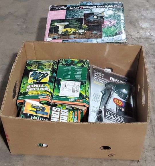 (KL) Gracious Living Set of 3 Halogen Lights, 3 Boxes of Home Master ...