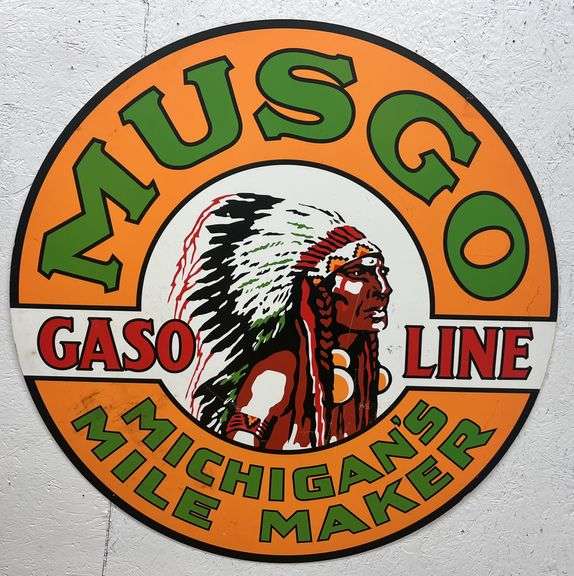 (II) Musgo Gasoline Sign - Kraft Auction Service, LLC