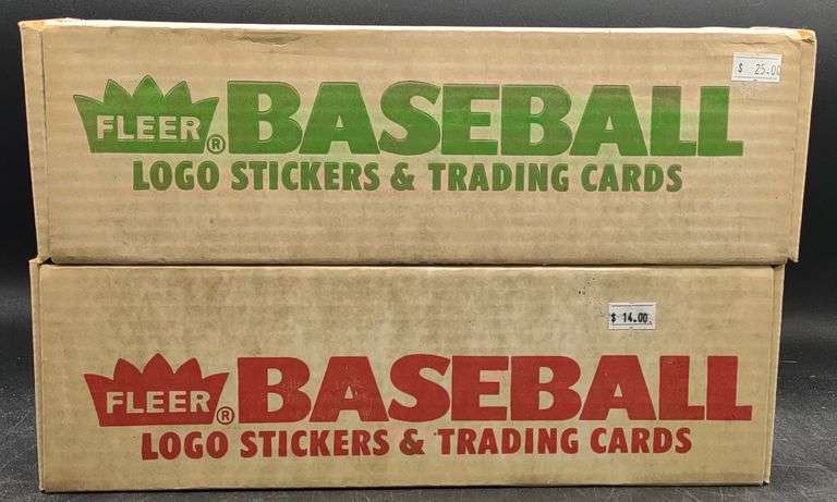 (N) Fleer Baseball Logo Stickers & Trading Cards - Kraft Auction ...
