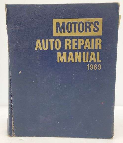 (Z) Vintage Hardback Motor's Auto Repair Manual 1969 - Kraft Auction ...
