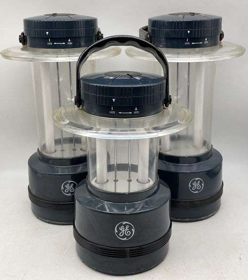 (F) General Electric Vintage Battery Operated Lanterns - Kraft Auction ...