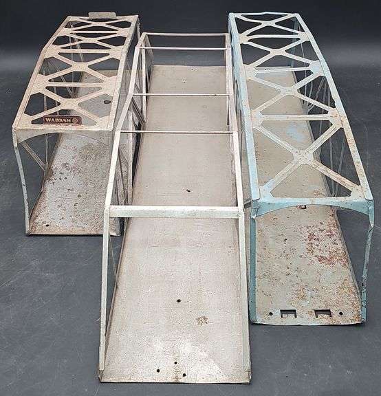 Model Train Metal Girder Bridge Lot, Includes: Louis Marx Model ...