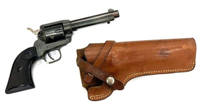 H. Schmidt Germany .22 LR Revolver with Holster - Kraft Auction Service ...