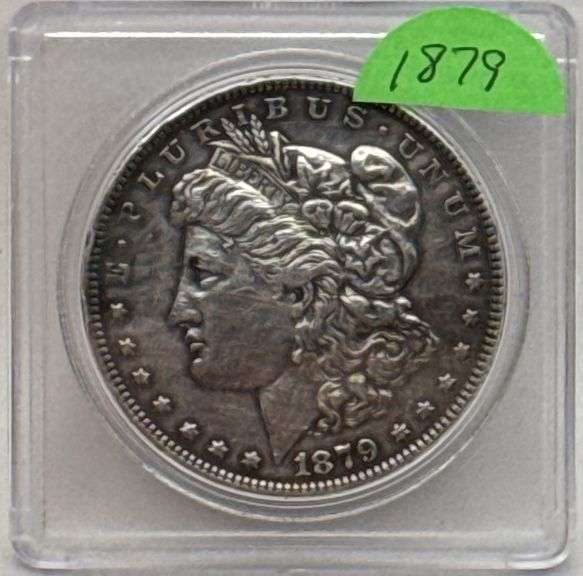 (Y) Silver 1879 Morgan One Dollar Coin - Kraft Auction Service, LLC