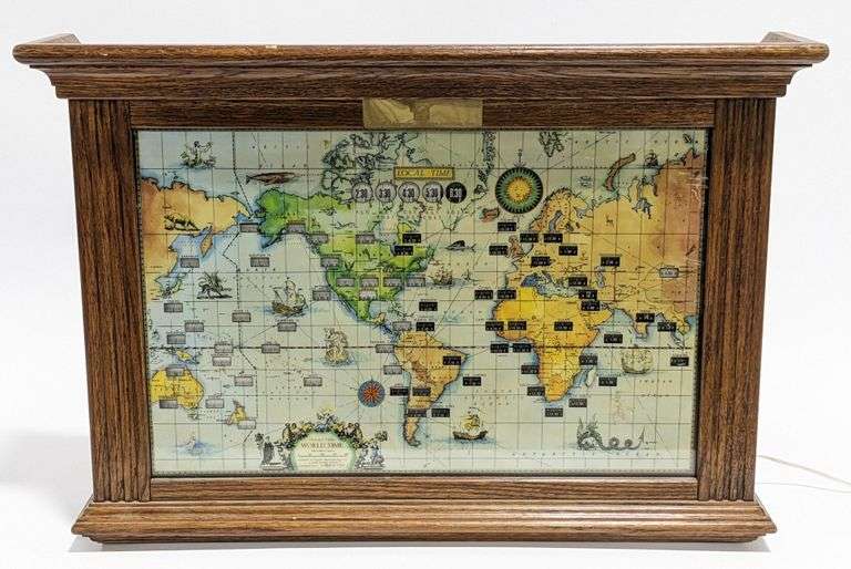 Howard Miller World Time Clock - Kraft Auction Service, LLC