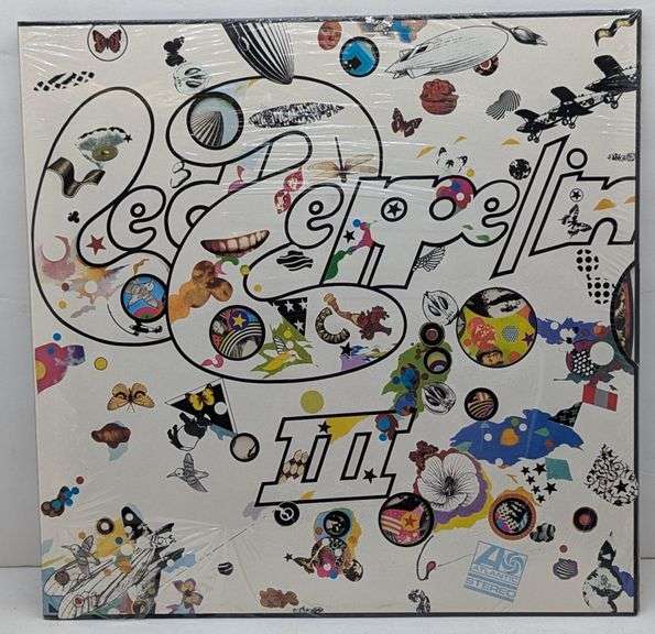 (R) Vinyl 33 speed record, Led Zeppelin 3 album (factory sealed ...