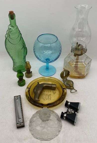 (F) Mid Century Ash Flash Portable Lamp, Oil Lamps, Candlestick Holder ...