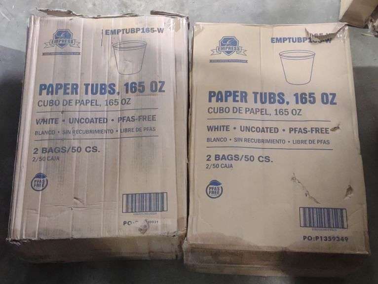Empress Paper Tubs - Kraft Auction Service, LLC