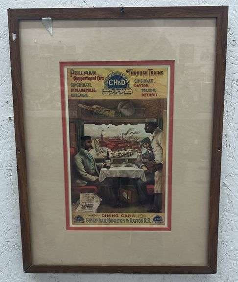 (II) Pullman Train Cars Advertising Poster - Kraft Auction Service, LLC