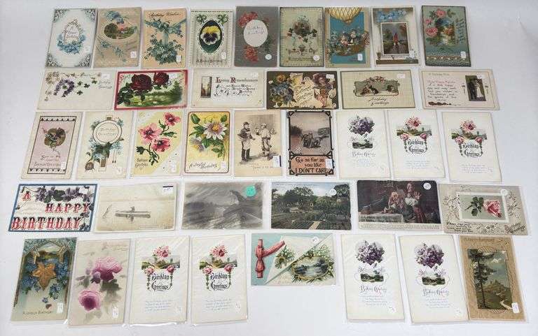 Lot Of Antique / Vintage Postcards - Kraft Auction Service, LLC