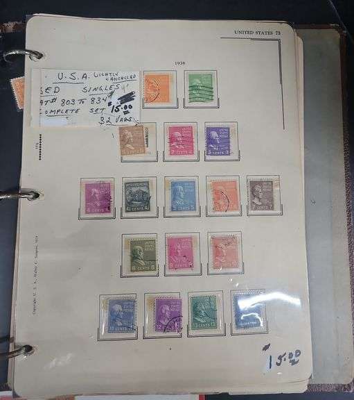(L) Various Vintage Stamps. - Kraft Auction Service, LLC