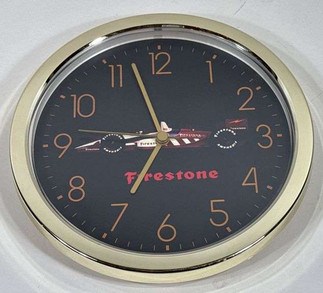 Firestone Racing Advertising Clock - Kraft Auction Service, LLC