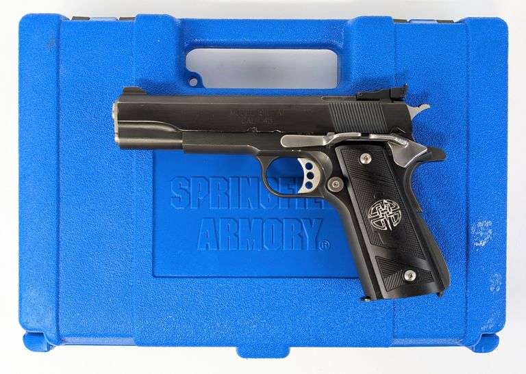 Springfield Armory 1911-A1 .45 ACP Semi Auto Pistol w/ Case - Kraft ...