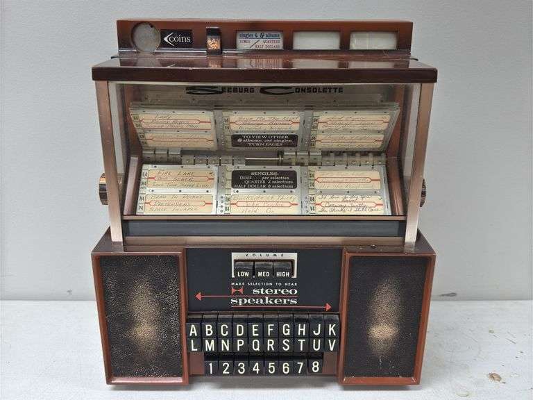 Vintage Seeburg Consolette Wall Mount Jukebox - Kraft Auction Service, LLC