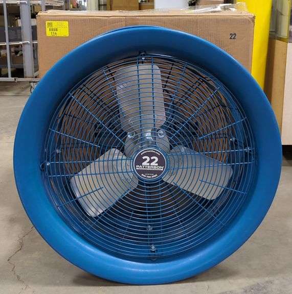 22"Patterson Fan High Velocity Industrial Fan W/ Yoke Mount (811J96 ...