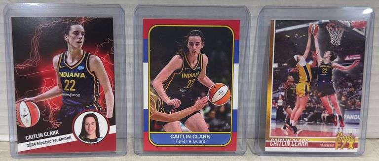 3 Caitlin Clark Indiana Fever Cards - Kraft Auction Service, LLC