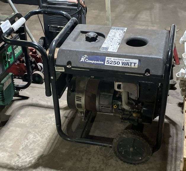 (F) Companion 5250 Watt Portable Generator - Kraft Auction Service, LLC