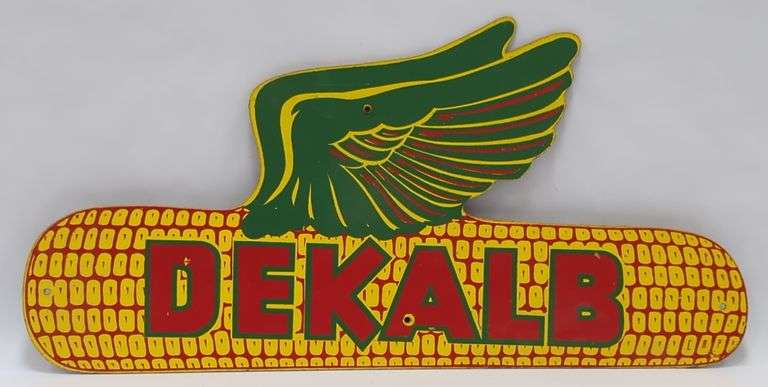Vtg DEKALB Corn Advertising 1 Sided Cut Out Sign On Masonite Board (30 ...