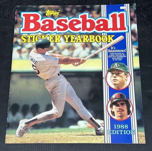 Topps Baseball Sticker Yearbook: 1988 Edition. - Kraft Auction Service, LLC
