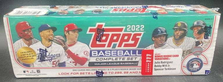 (JT) Topps baseball sealed 2022 complete set cards - Kraft Auction ...