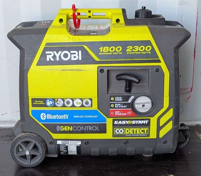 (CC) Ryobi 2300-Watt Bluetooth Inverter Generator (Model RYI2322) (19"× ...