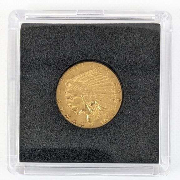1912 $5 Indian Head Gold Coin - Kraft Auction Service, LLC