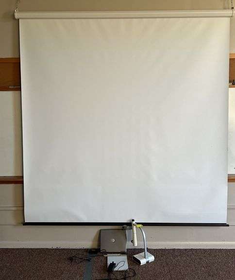 Laptop Computer, Projector, Projection Screen, And Accessories. - Kraft ...