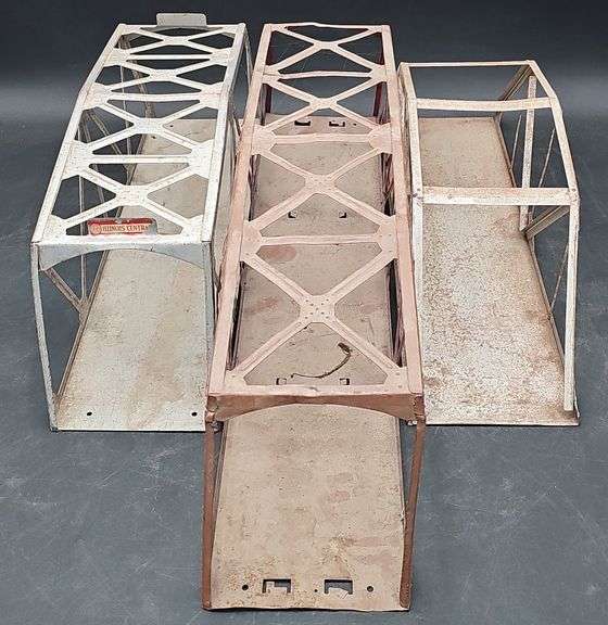 Model Train Metal Girder Bridge Lot, Includes: Marx O Scale 6"×5"×24 ...