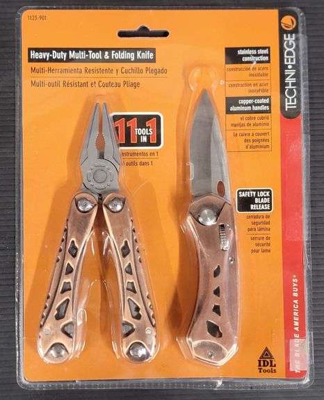 (T) Techni Edge Multi-Tool And Folding Knife - Kraft Auction Service, LLC