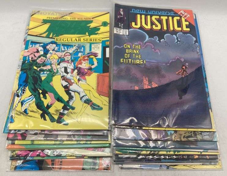 (DE) 24 Comics Including Innovation The Justice Machine Issues #1-7 ...