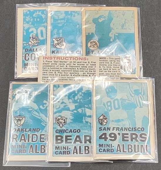 (O) NFL Mini-Card Albums - Kraft Auction Service, LLC