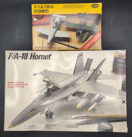 (O) Testors Fighter Pilot Model Kits - Kraft Auction Service, LLC