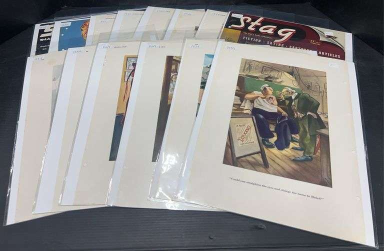 (N) Pages Of Esquire Magazine And Stag Magazine, Years Range 1939-41 ...