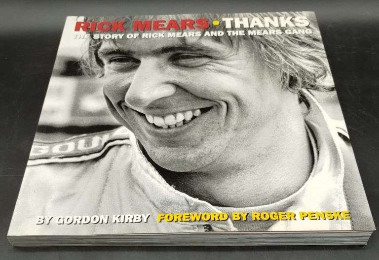 (E) Rick mears autograph book not authenticated - Kraft Auction Service ...