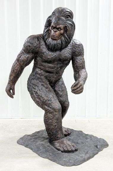 Full Size Big Foot Sasquatch Bronze Statue - Kraft Auction Service, LLC