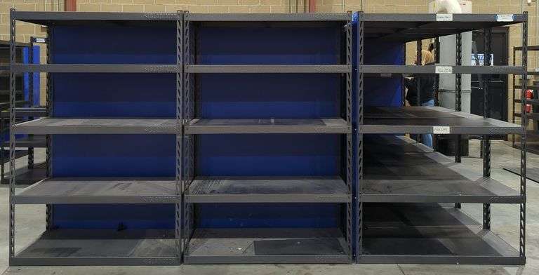 3-Gladiator 5-Tier Shelving Unit (48"×24"×72") Per Shelf Measurements ...