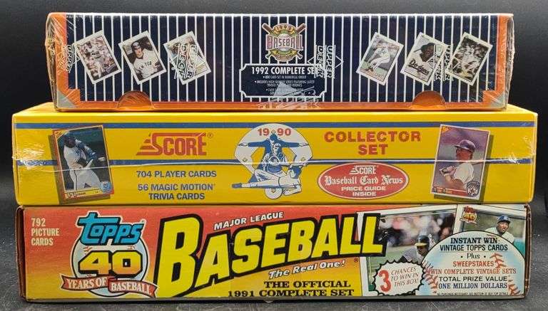 (N) Baseball Collector Cards incl. Topps, Upper Deck, & Score - Kraft ...