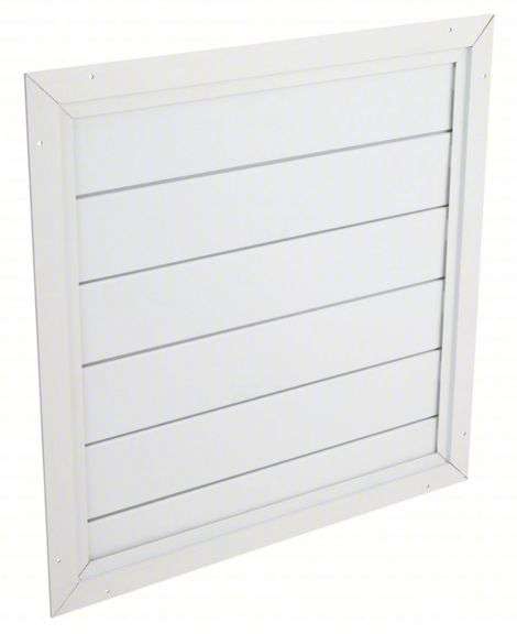 DAYTON 32"H-W Aluminum Spring Backdraft Damper: For 30 in Fan, Single ...
