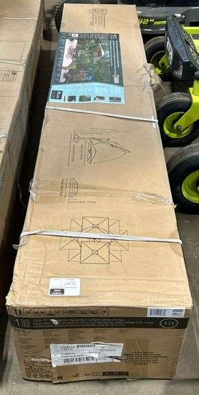 Sunbrella Atleisure 10’ Square Solar LED Cantilever Umbrella w/ Base ...