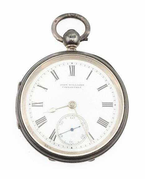 John Williams English Sterling Pocket Watch - Kraft Auction Service, LLC