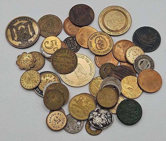 Token Lot Includes Palms $1 Gaming Token, Kona Commemorative $1 Coin ...