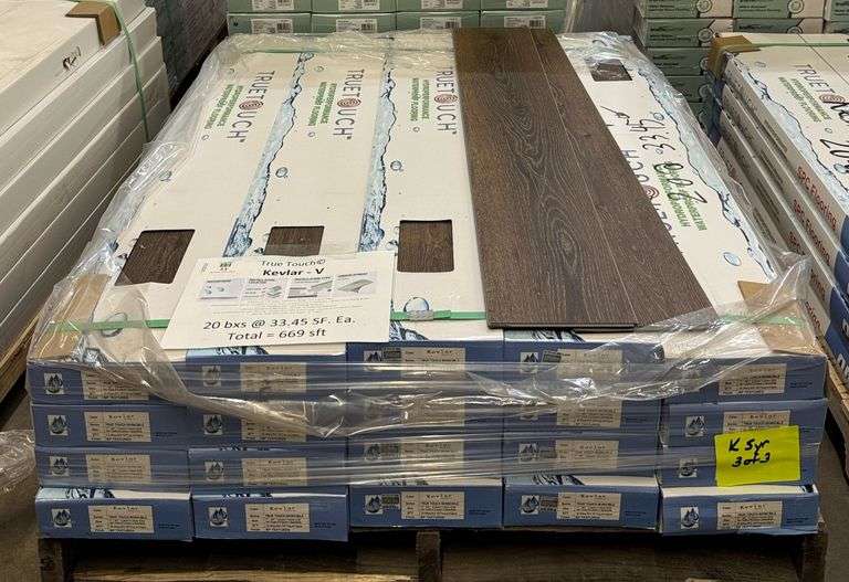 MOHAWK True Touch Kevlar-V Vinyl Plank Flooring - Kraft Auction Service ...