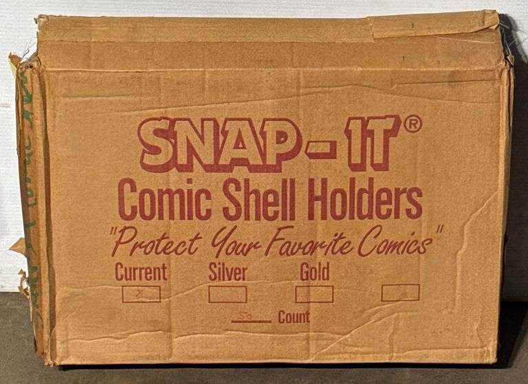 (J) Sealed Case Snap It Comic Shell Holders 50ct Current Comics - Kraft ...
