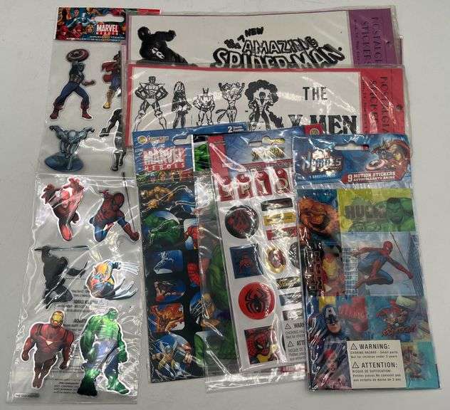 (AO) Marvel Sticker Sheets - Kraft Auction Service, LLC