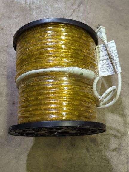 (F) Rope Lighting. 2 Spools. Durable, Colorful, Waterproof. 8 x 8 inch ...