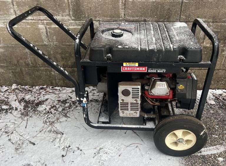 (S) Craftsman 6000 watt Generator - Kraft Auction Service, LLC