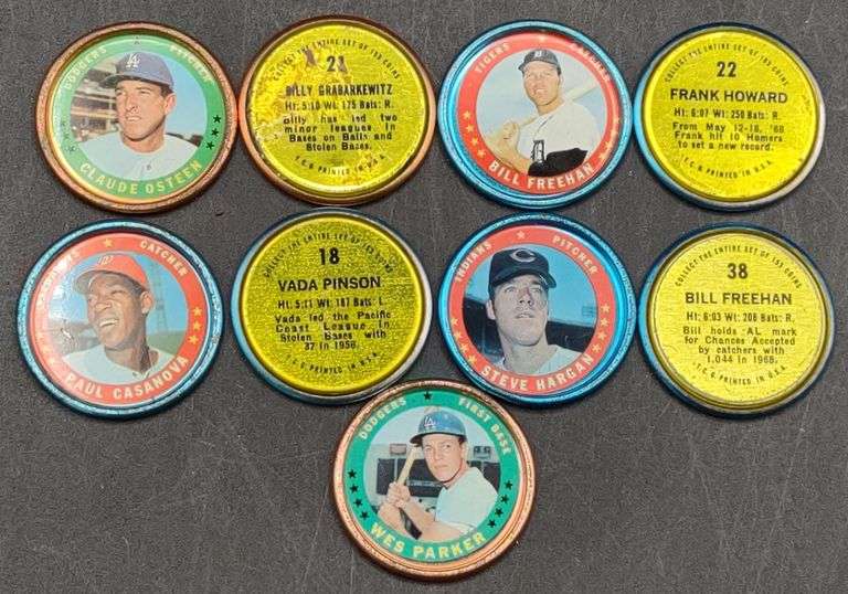 (O) Topps Metal Baseball Tokens - Kraft Auction Service, LLC