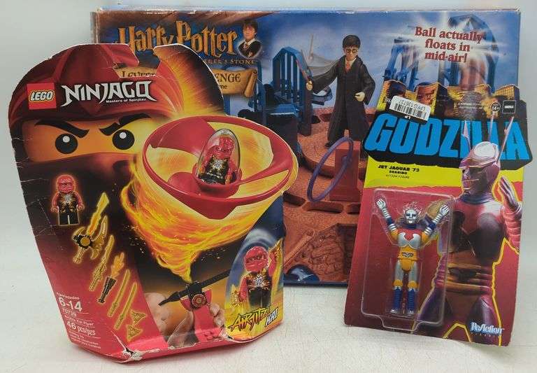 (KC) Vtg Toys. Harry Potter Levitating Challenge. (Electronic Skill & Action Game). Godzilla Jet ...